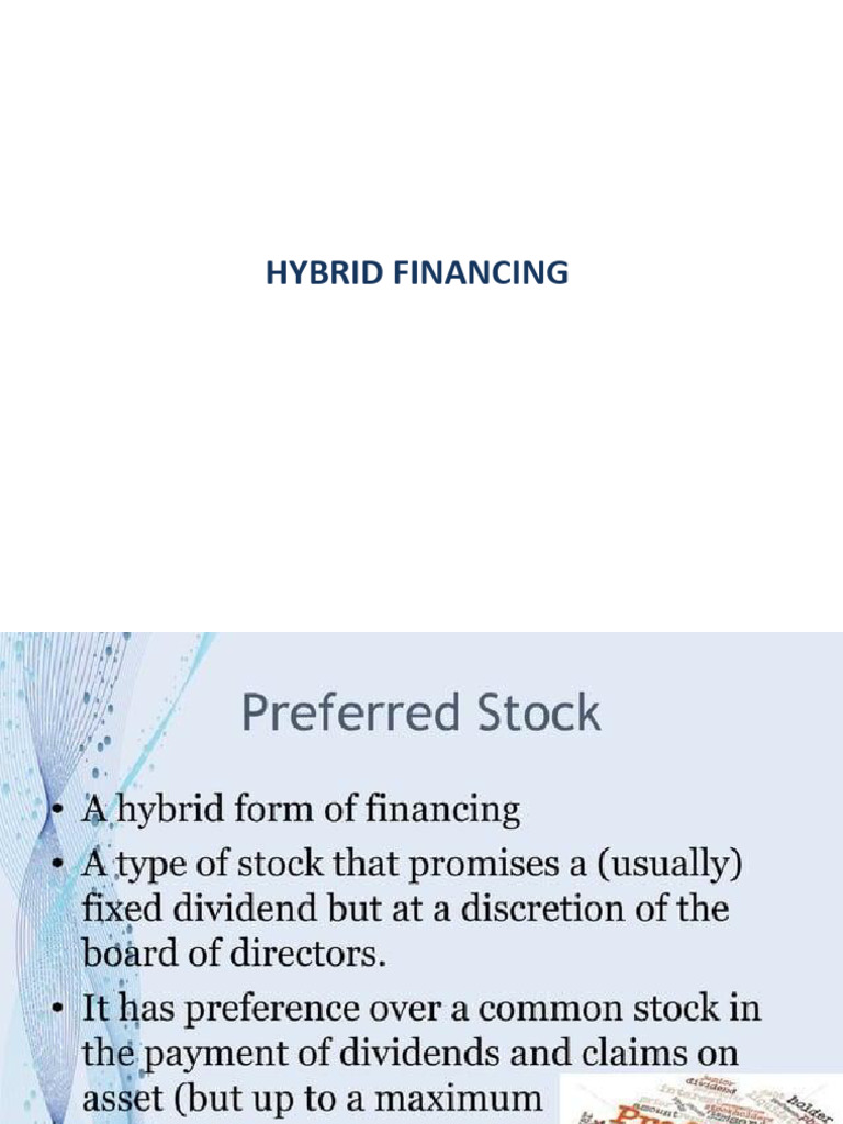 Hybrid Financing | PDF