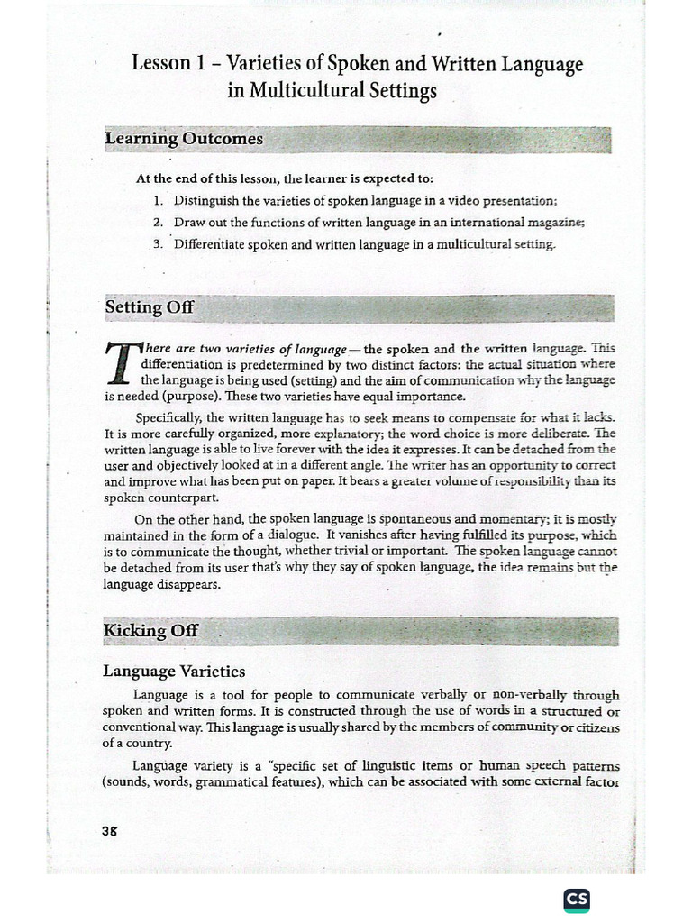 Purposive Communication Topics | PDF