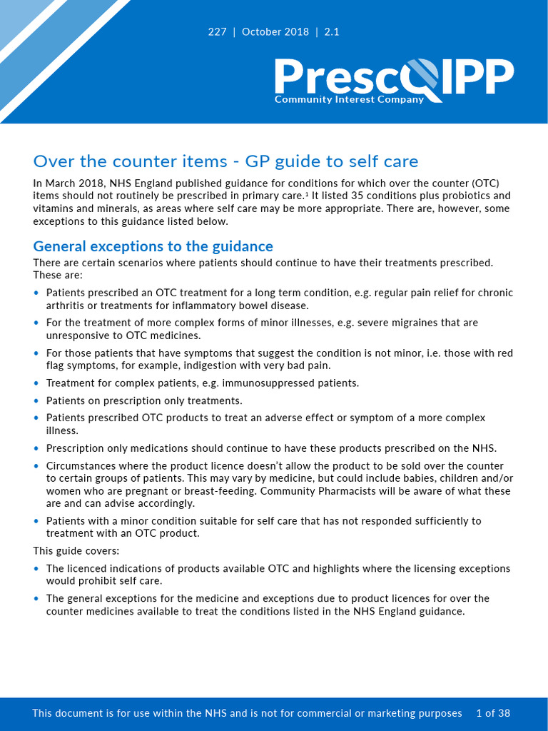 227 Over The Counter Items 21 | PDF | Dietary Supplements | Over The ...