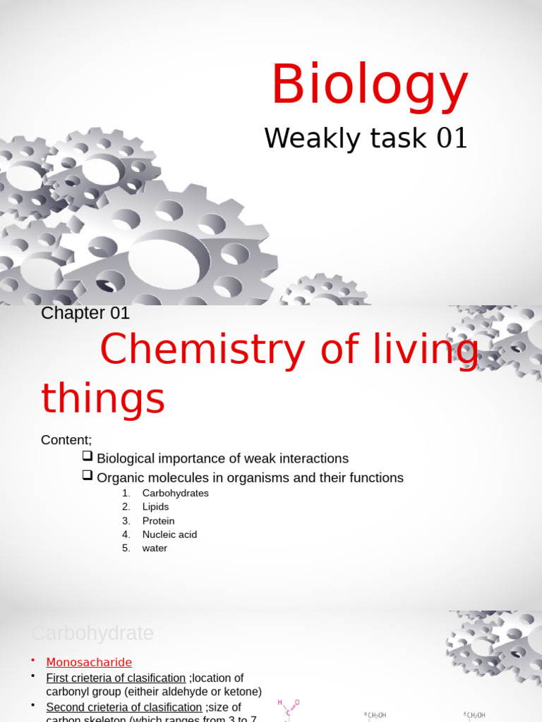 2. Biology(Chemistry of living things) | PDF | Nucleotides | Carbohydrates
