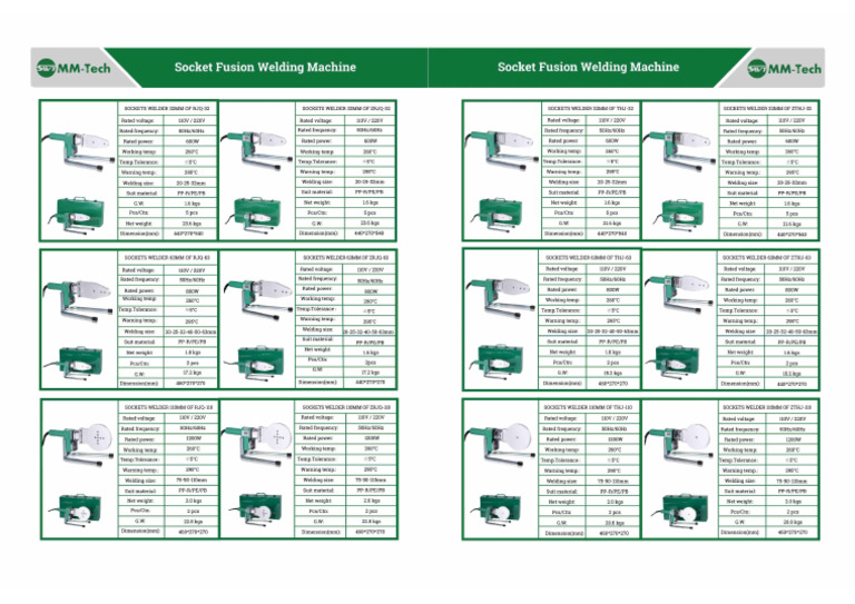 2023 PPR Welding Machine Catalog | PDF
