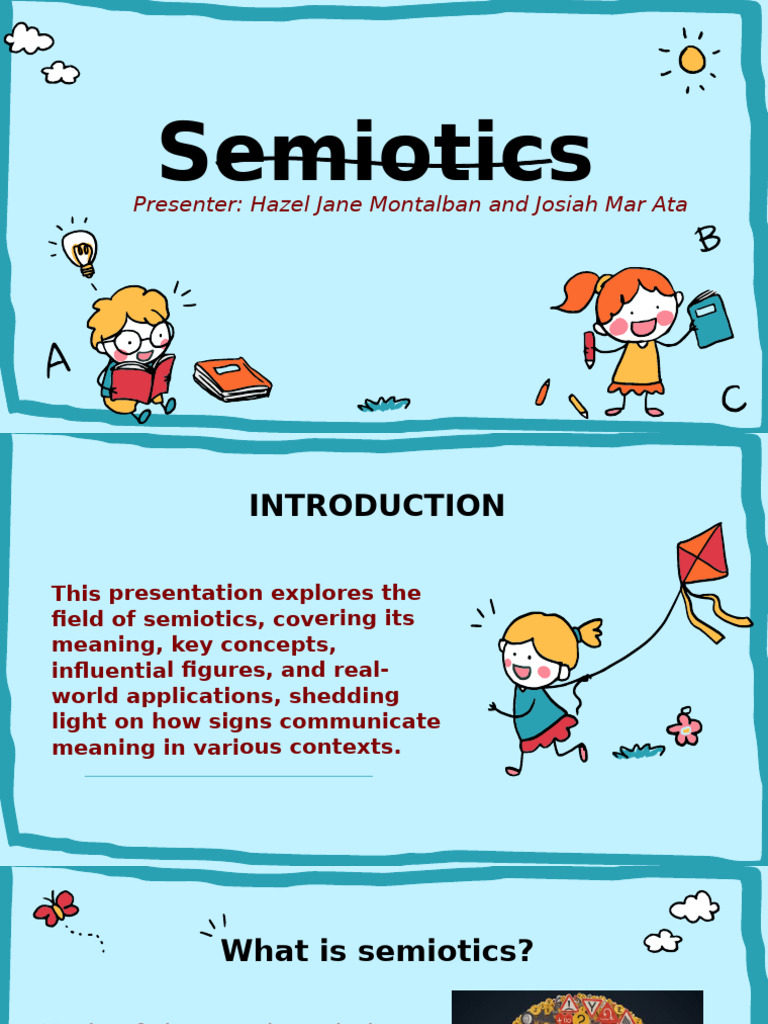 Semiotics 1 | PDF | Semiotics | Semantics