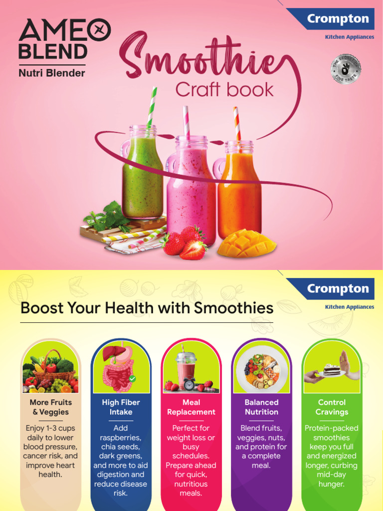 Crompton Corp Ameo Blend Catalogue Recipe Book J6844 A5455 | PDF | Yogurt | Smoothie