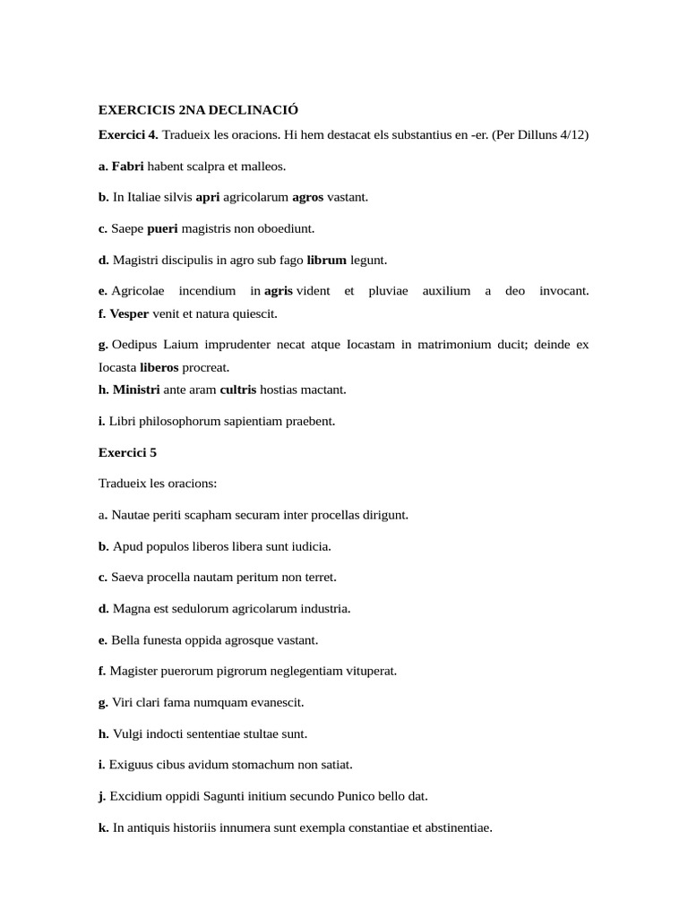 Exercicis 2na | PDF