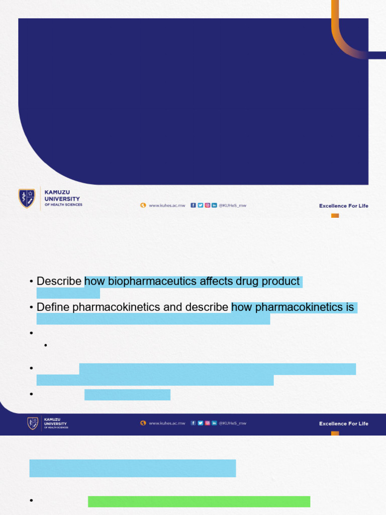 1. Introduction to Biopharmaceutics and Pharmacokinetics | PDF ...