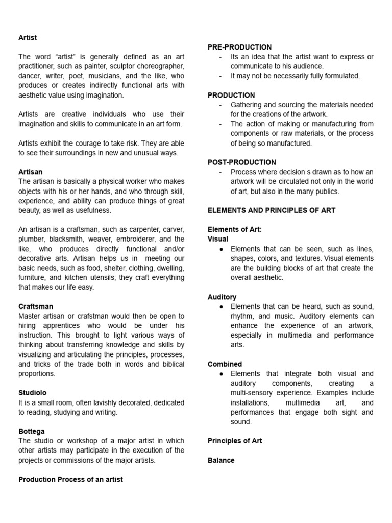 HUMA 1a Reviewer Midterms | PDF | Installation Art | Paintings