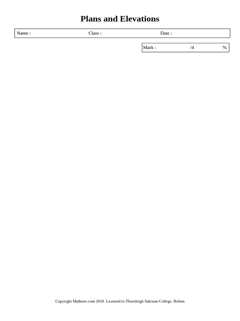 Plans and Elevations - 1 | PDF