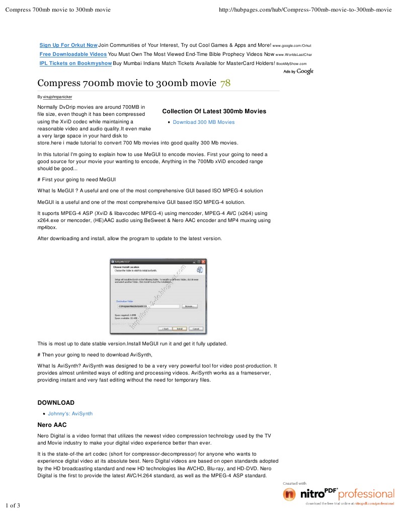 A Step-by-Step Guide to Compressing 700MB Movies Down to 300MB Using ...