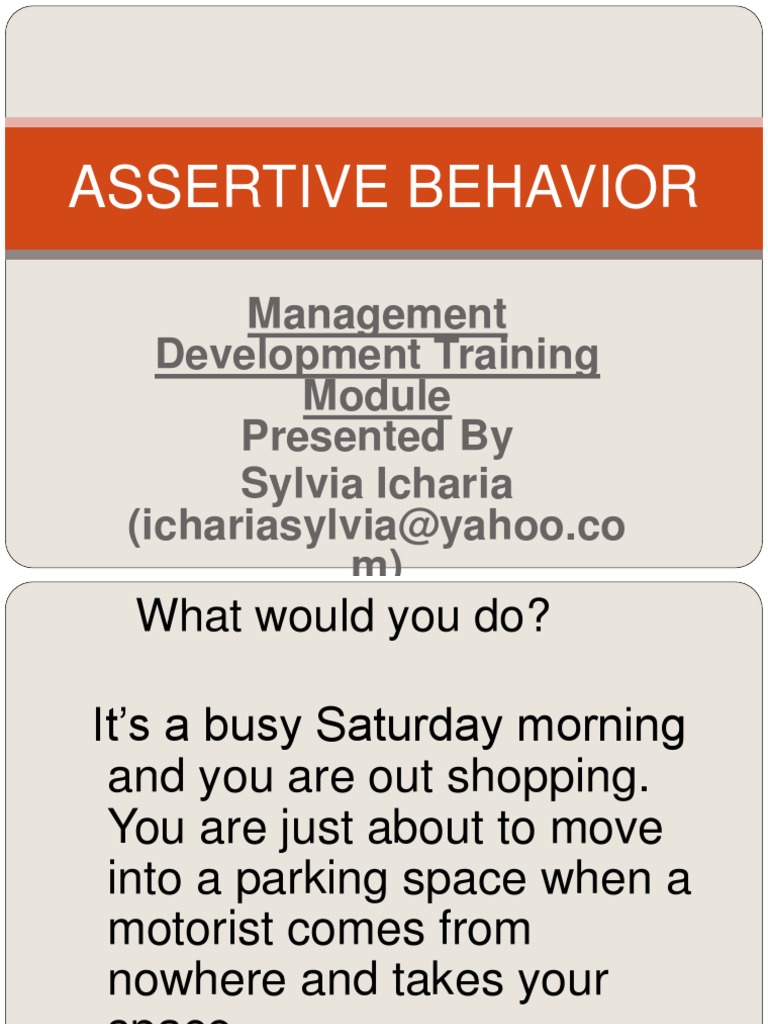 Assertive Behaviour | Social Psychology | Psychological Concepts