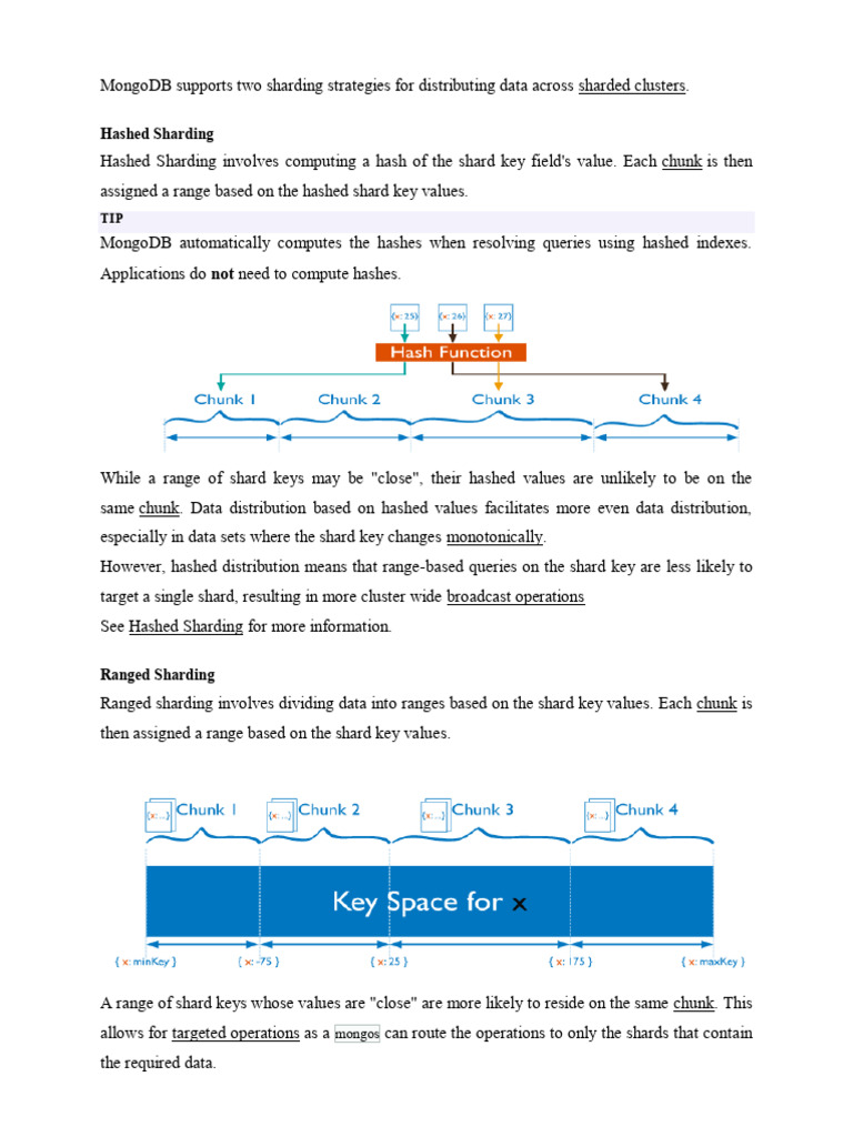 Sharding Strategy in MongoDB | PDF | Mongo Db | Computer Cluster
