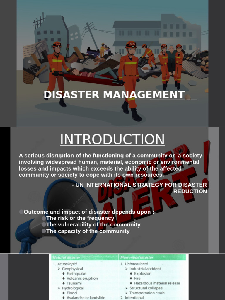 Disaster Management Overview and Strategies | PDF | Emergency ...