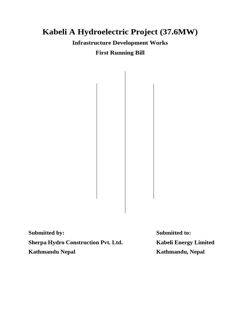 Kabeli A Hydroelectric Project Bill | PDF