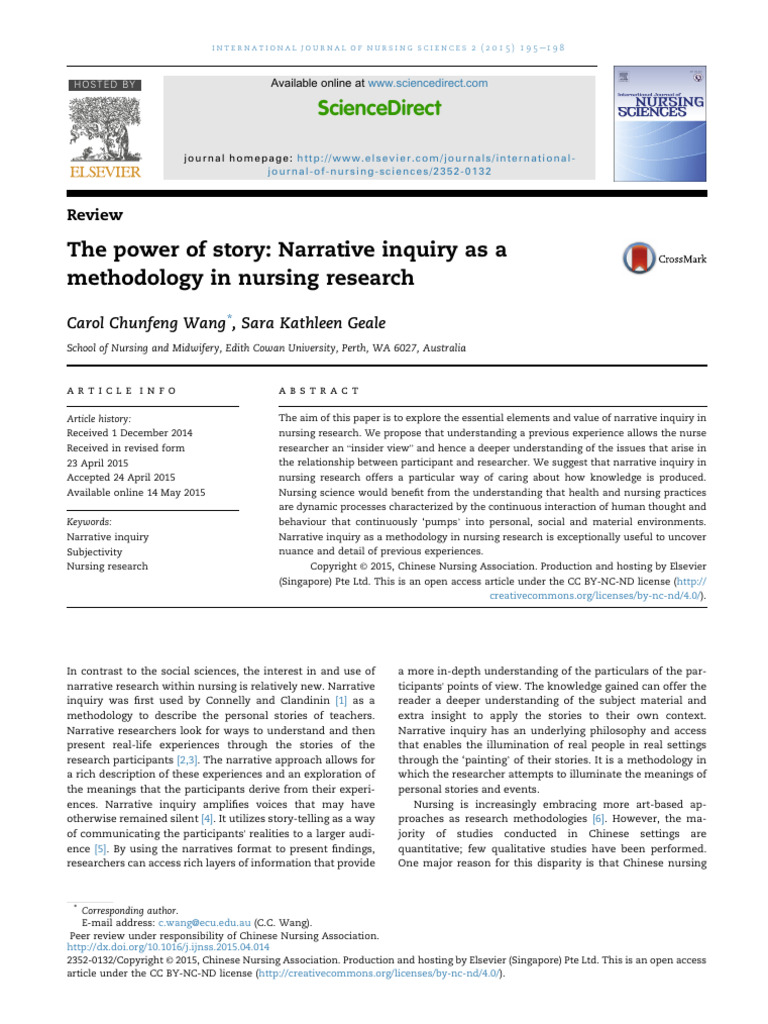 Narrative Inquiry Method | PDF | Narrative | Methodology