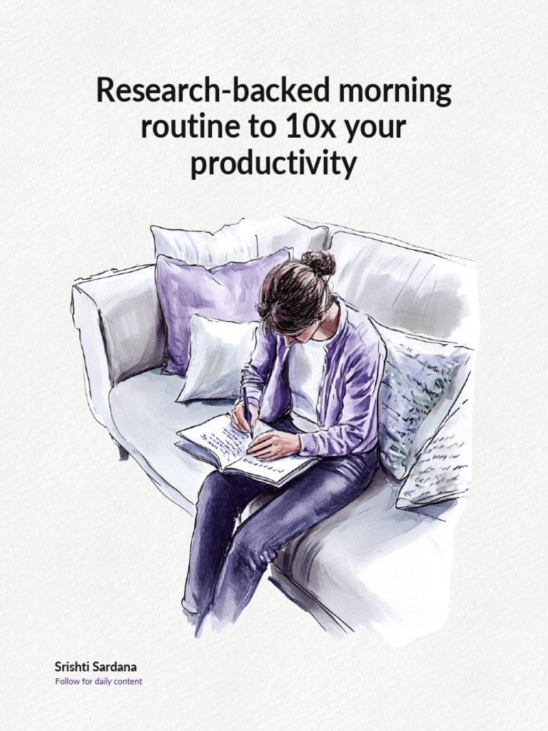 Research-Backed Morning Routine To 10x Your Productivity | PDF