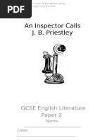 GCSE An Inspector Calls Study Guide | PDF