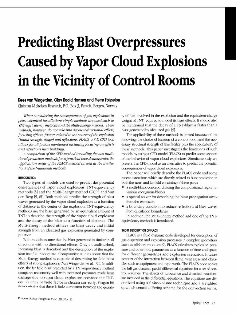 prs.680180105 - Predicting Blast Overpressure Caused by VCE in The ...