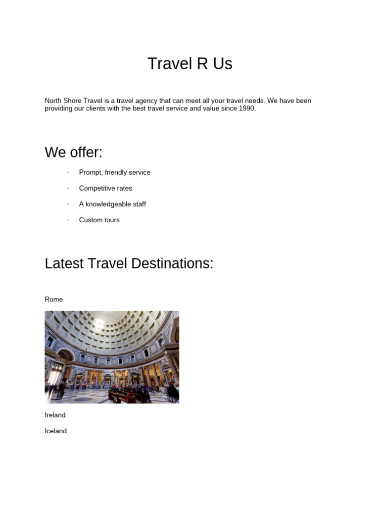 Travel Brochure From Computer-A | PDF