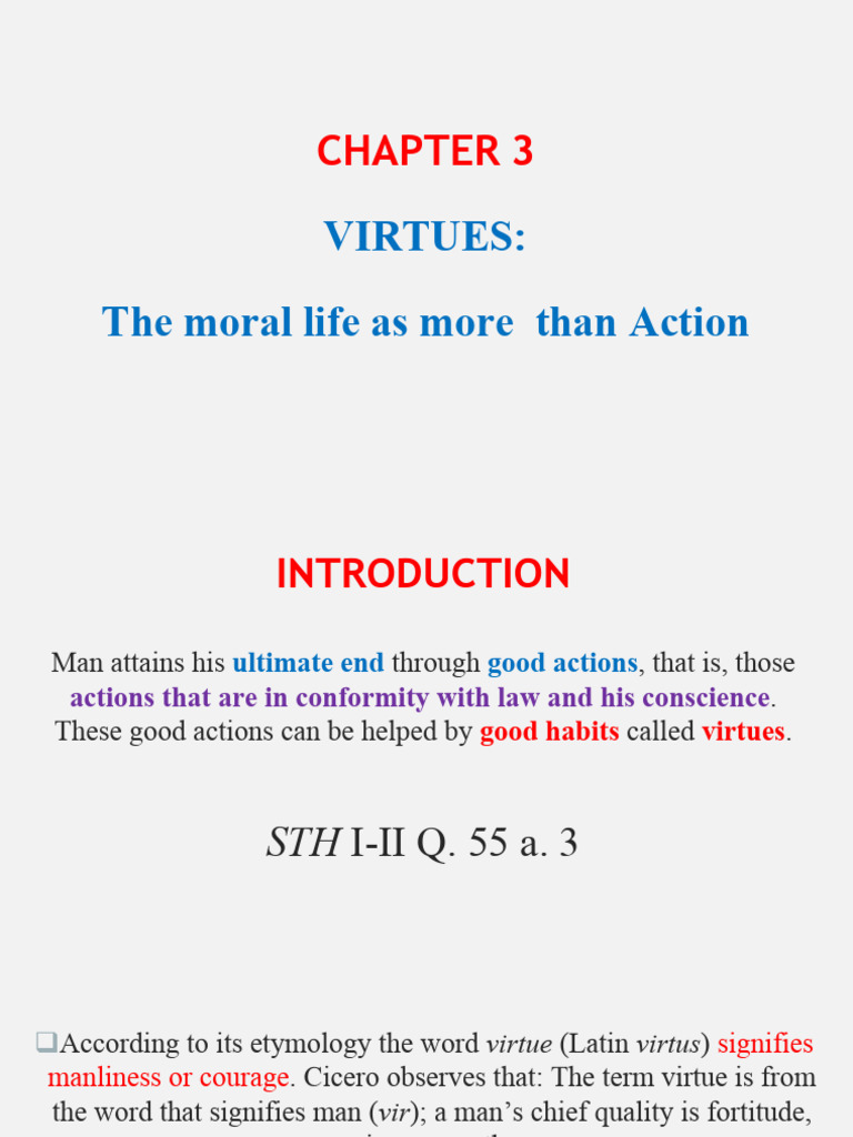 Virtues Chapter 3-Compressed | PDF | Virtue | Courage