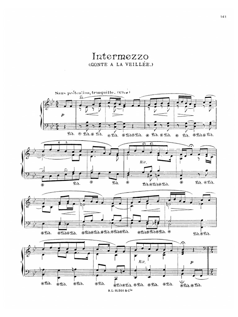 Séverac_Intermezzo_Le_Chant_de_la_Terre_(piano) | PDF