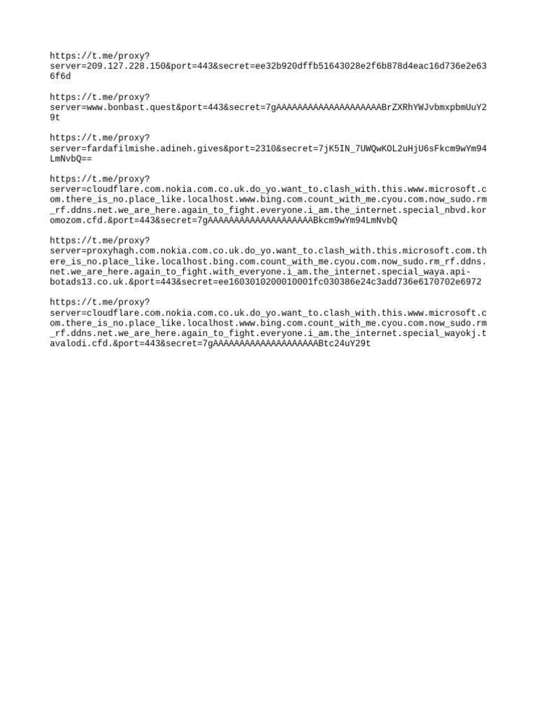 Proxy Telegram | PDF