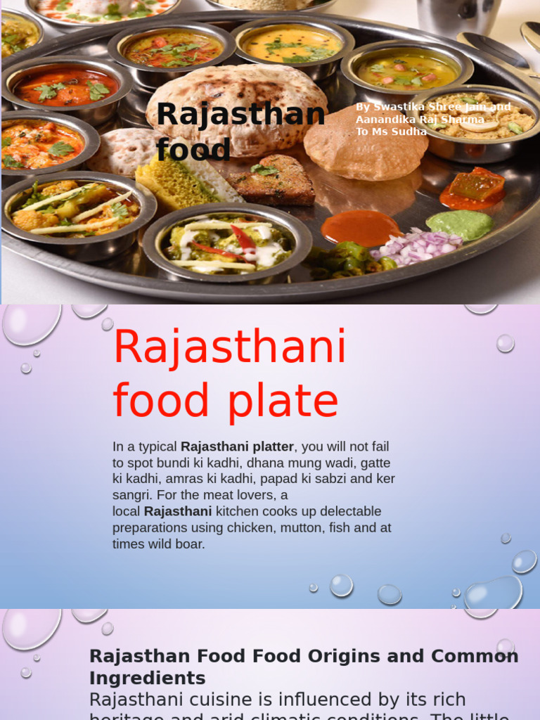 Rajasthani Cuisine: Traditional Dishes Guide | PDF | Food And Drink ...