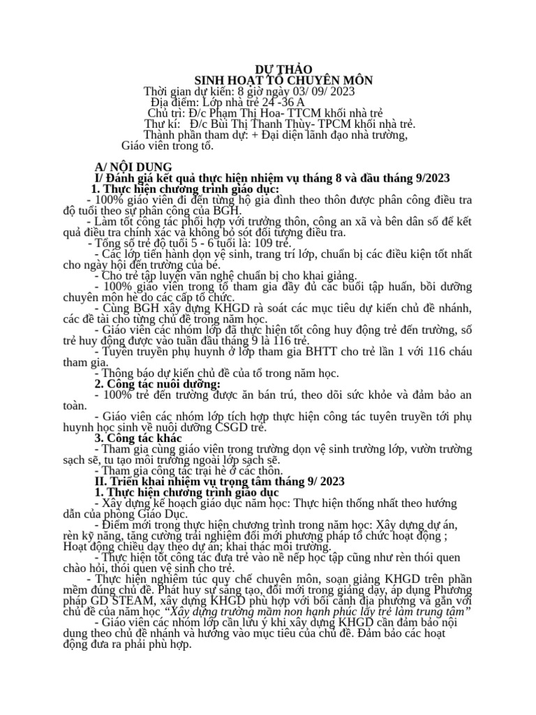 D TH o Tháng 9 L1 | PDF