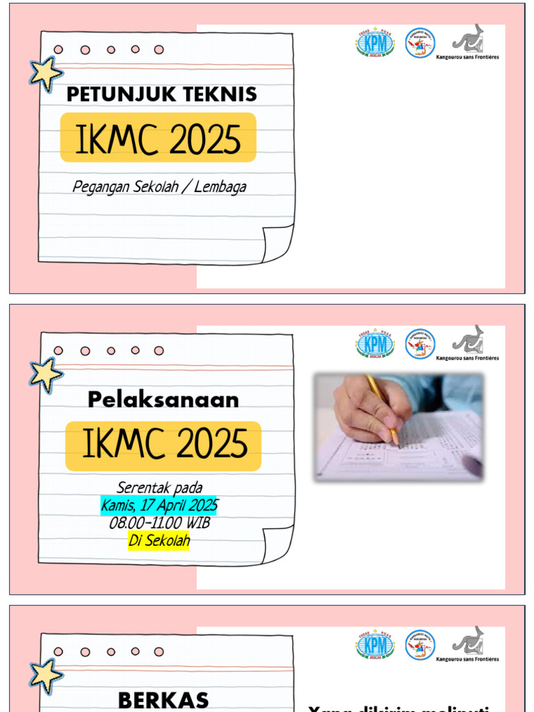 Juknis Ikmc 2025 Untuk Sekolah | PDF