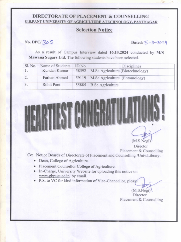 06.11.2024 Mawana Selected Notice | PDF