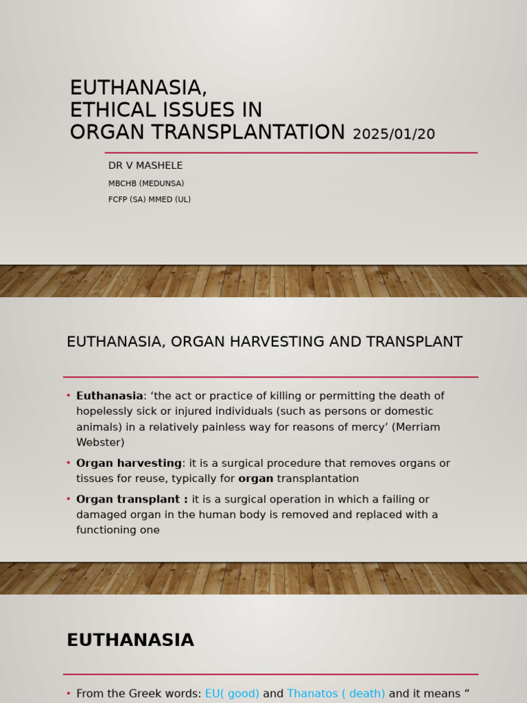 Ethical Issues in Organ Trans-1 | PDF | Organ Donation | Organ Transplantation