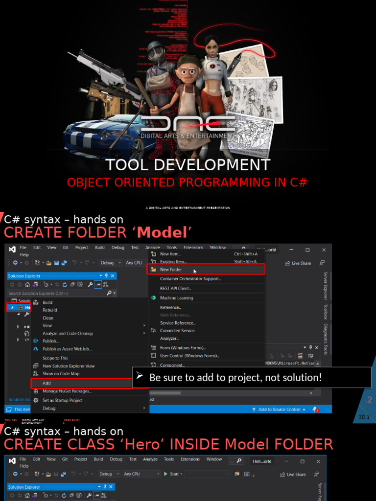 01b-Object oriented programming in C# | PDF | C Sharp (Programming Language) | Class (Computer ...
