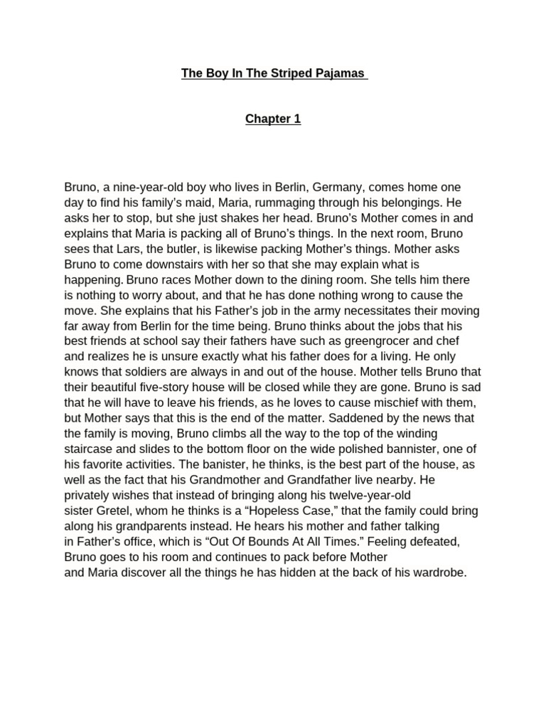 The Boy in The Striped Pajamas | PDF