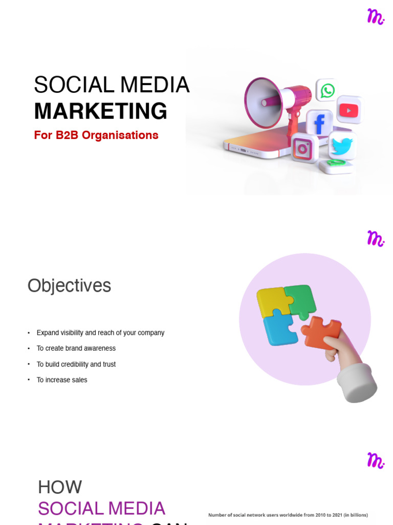 Social Media Marketing For B2B Organisations | PDF | Linked In | Social ...