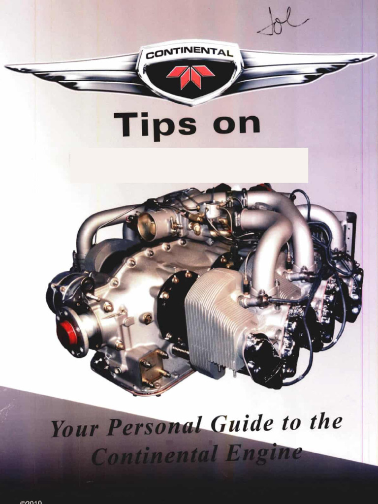 Continental_Tips_on_Engine_Care_JPI копия OCR | PDF | Pump | Vehicle Parts
