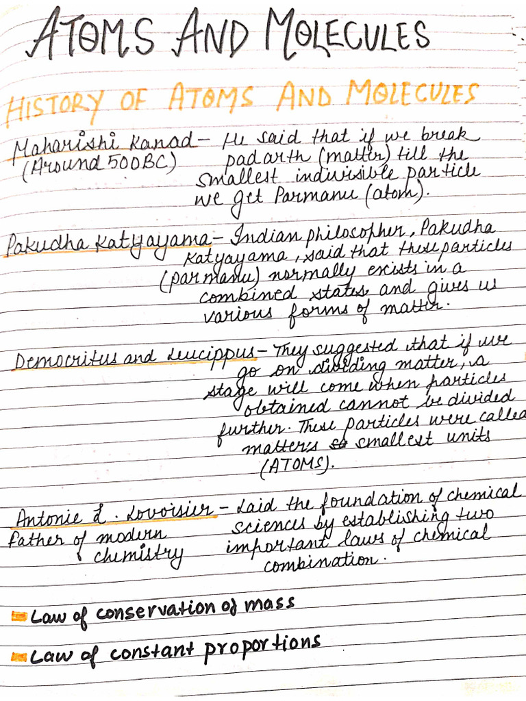 Atoms and Molecules | PDF