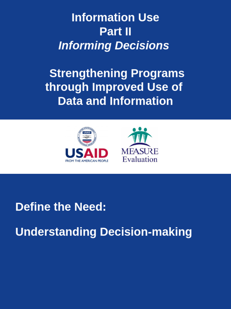 Module 6-2. Information Use | PDF | Decision Making | Information