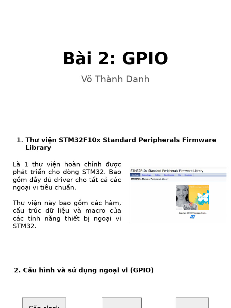 Bài 2 - GPIO | PDF