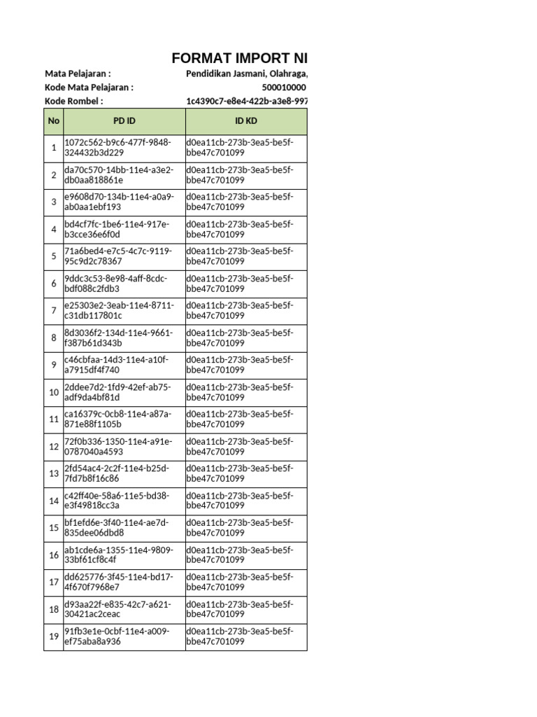 F_Keterampilan_Pendidikan Jasmani Olahraga Dan Kesehatan_X is 2 | PDF