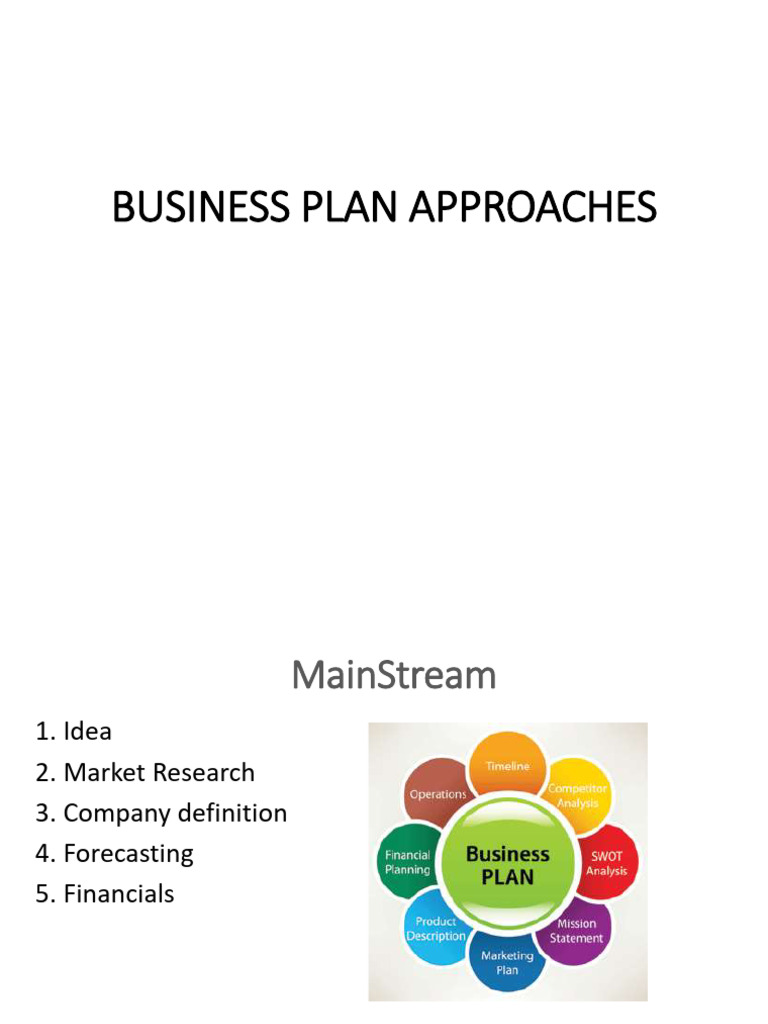 Business Plan Approaches | PDF | License | Mergers And Acquisitions