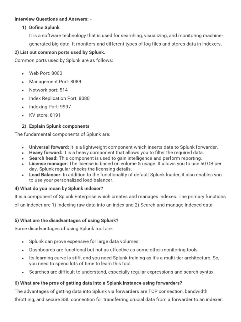 Interview Questions and Answers | PDF | Database Index | Map Reduce