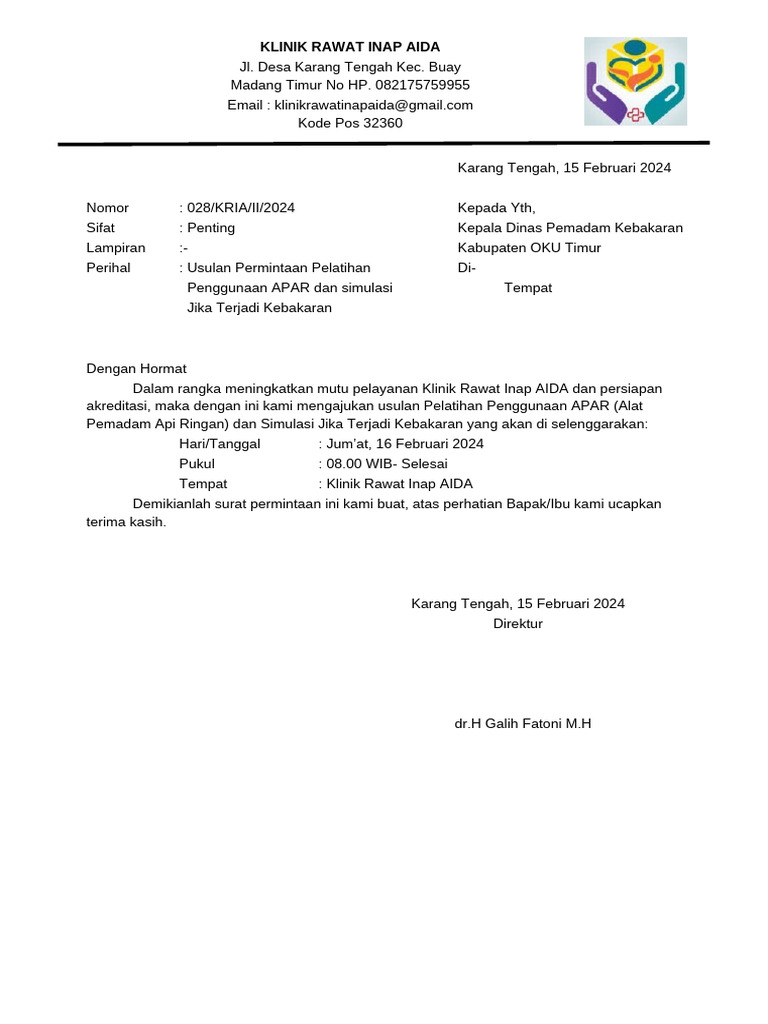 Permintaan Simulasi APAR | PDF