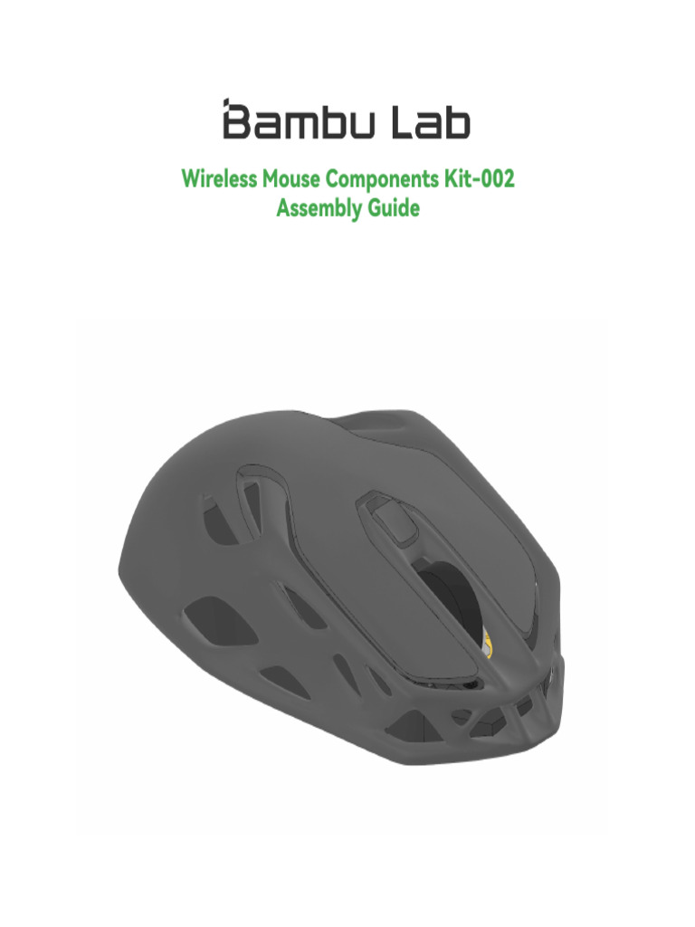 Wireless Mouse Components Kit-002 Assembly Guide | PDF | Printed ...