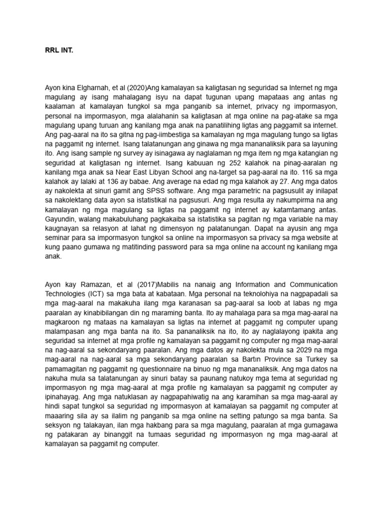 International RRL RRS | PDF