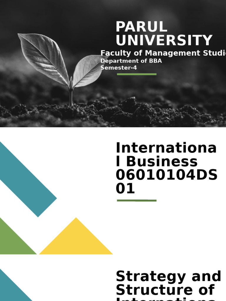 IB U4 - Strategy and Structure of International Business | PDF ...