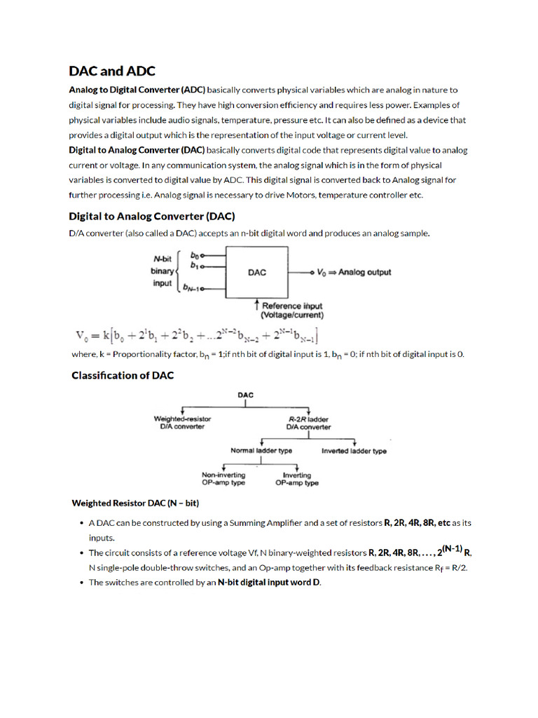 Adc and Dac | PDF