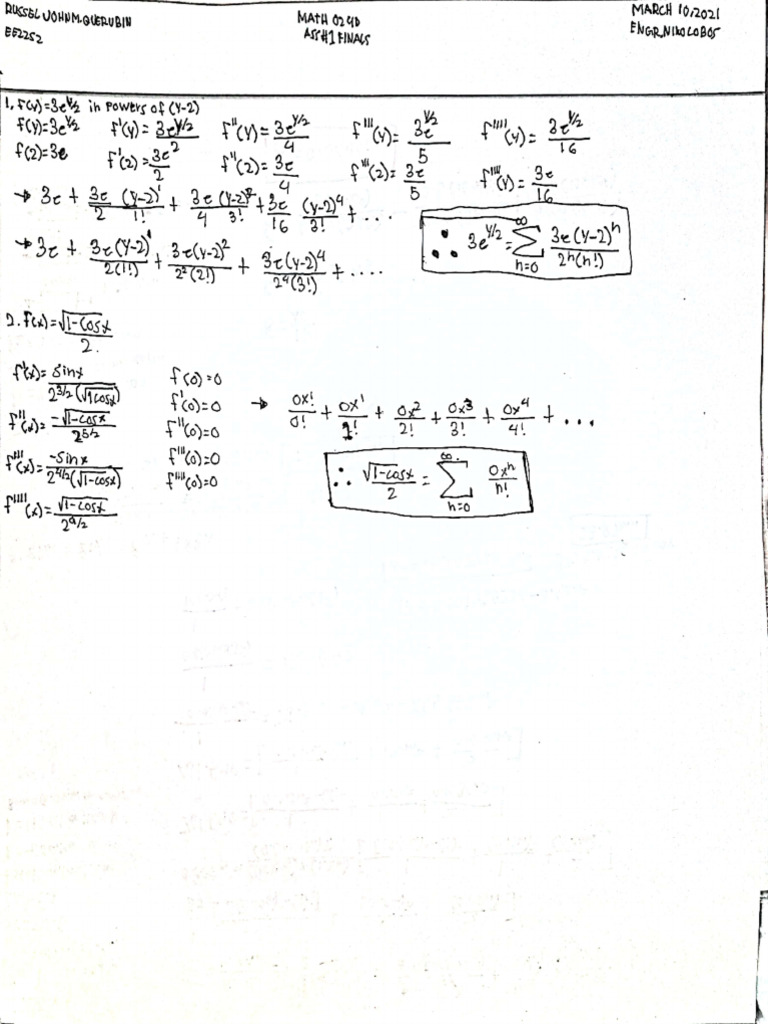 Differential Equation 2025 Assignment | PDF