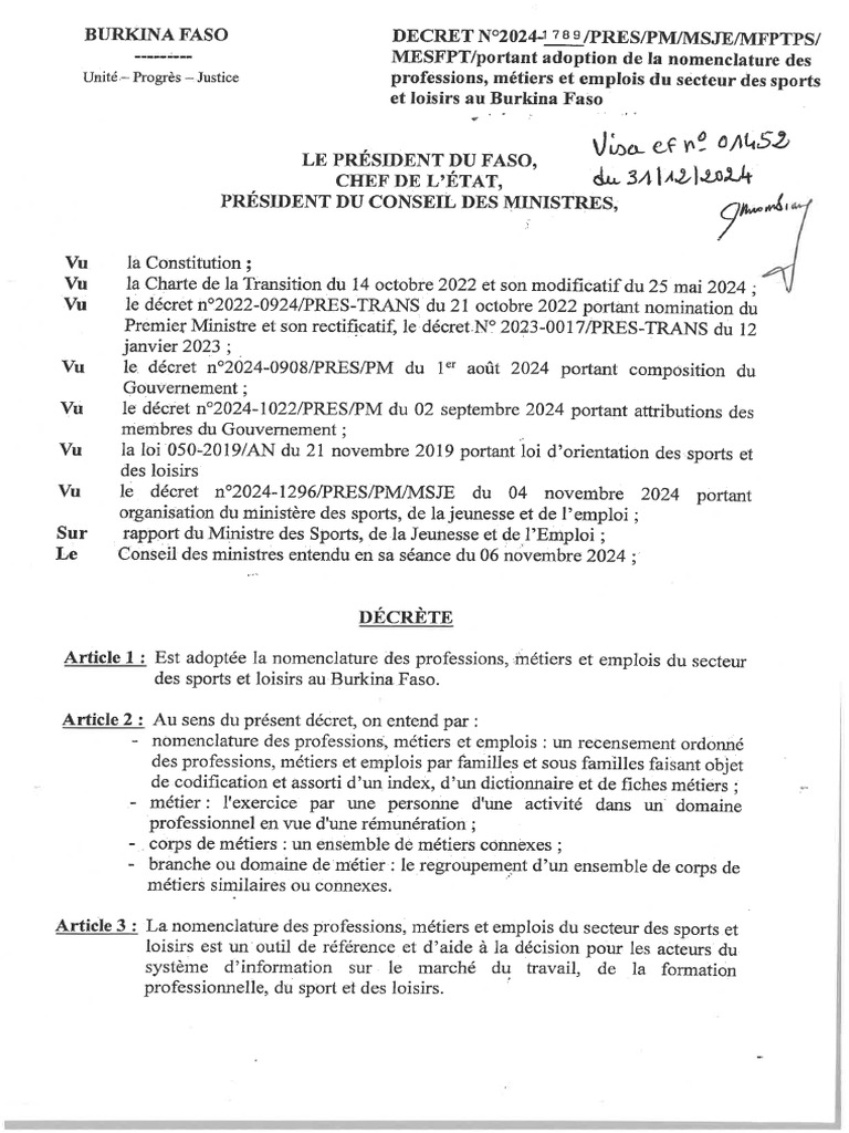 DECRET N°2024 1789 | PDF