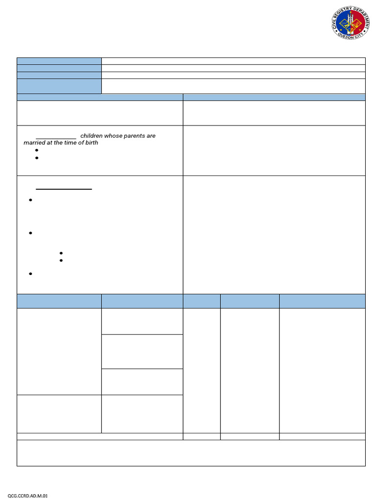 Live Birth Certificate Registration Guide | PDF | Birth Certificate ...
