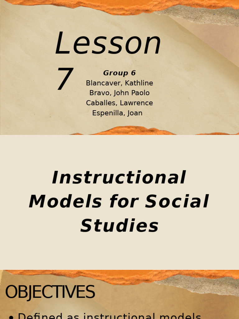 GROUP 6 LESSON 7 1.pptx MC SSC | PDF | Learning | Inquiry