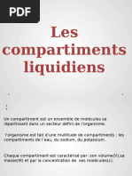 LES COMPARTIMENTS LIQUIDIENS 1ére Année Medecine | PDF | Osmose | Eau