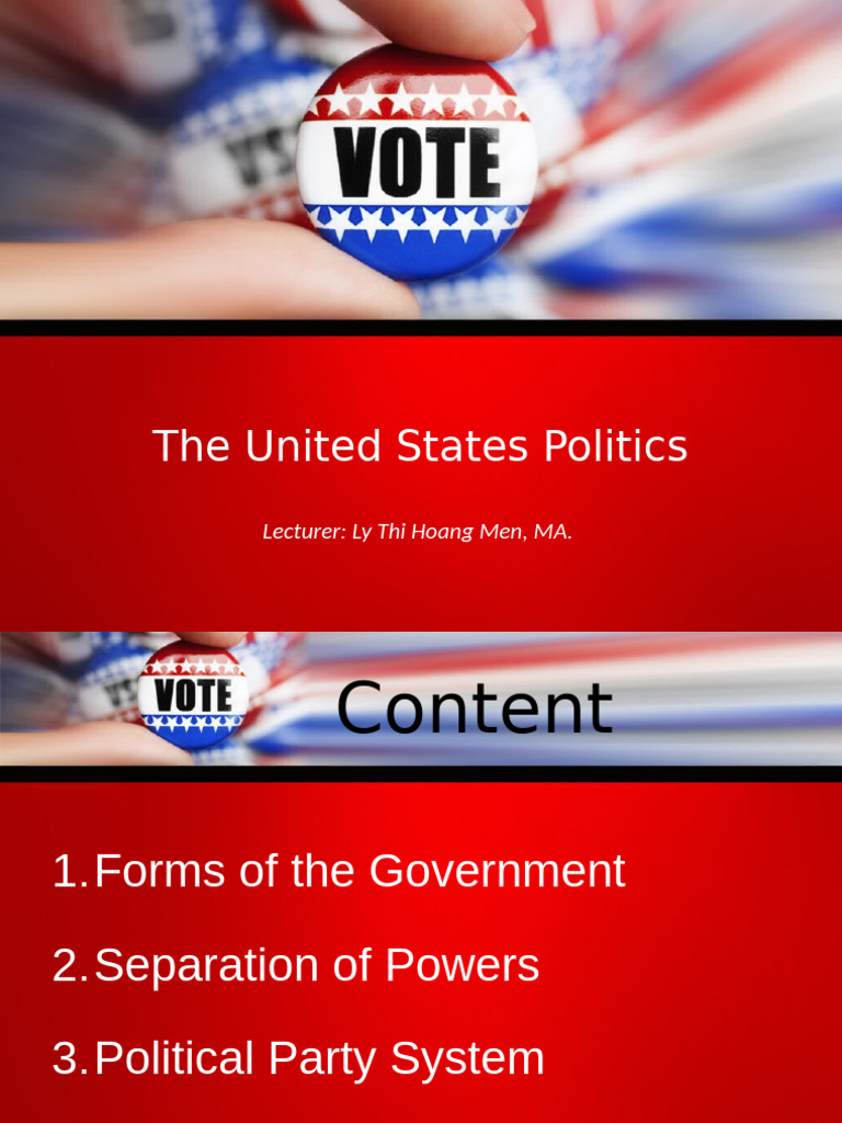 Overview of U.S. Political System | PDF | United States House Of ...